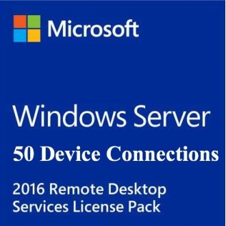Windows Server 2016 Remote Desktop Services Device connections (50)